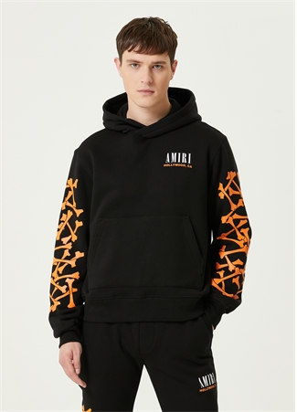 Amiri Erkek Siyah Kapüşonlu Logo Baskılı Sweatshirt M Eu Amiri Erkek Siyah Kapüşonlu Logo Baskılı Sweatshirt M Eu
