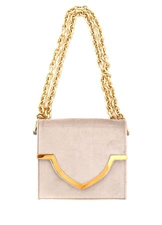 Blinq Kadın Gri Kadife Çanta EU