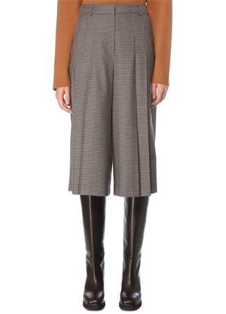 Beymen Club Kadın Lacivert Kazayağı Desenli Bol Bermuda 34