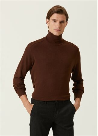 Network Erkek Slim Fit Tütün Kazak Kahverengi XS EU