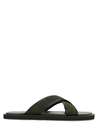 Jimmy Choo Erkek Yeşil Logolu Terlik 40 EU