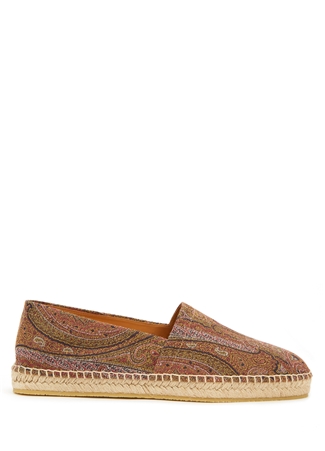 Etro Erkek Kahverengi Etnik Desenli Espadril 42 EU