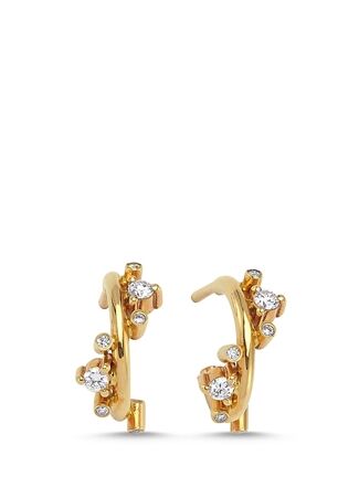 Crush Kadın Taş Detaylı Altın Rengi Kolye EU