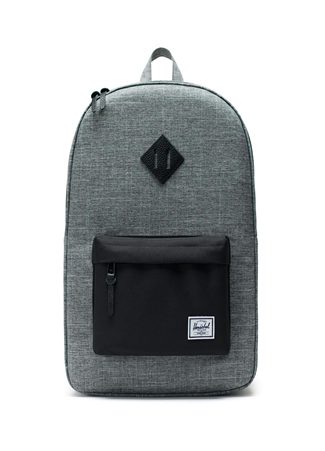 Herschel Erkek Heritage Gri Siyah Sırt Çantası Gri EU