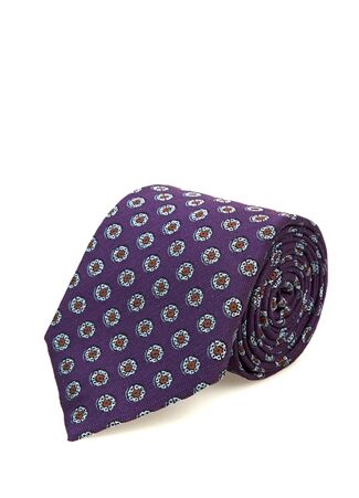 Fiorio Erkek Colorblocked Desenli İpek Kravat EU