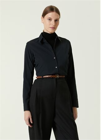 The Row Kadın Siyah Klasik Gömlek 6 US