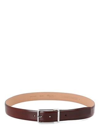 Santoni Erkek Bordo Deri Kemer EU