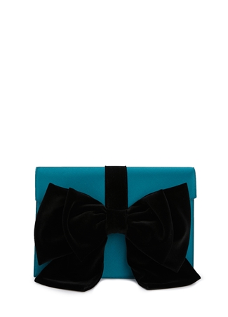 Renaud Pellegrino Kadın Bonnie Turkuaz Abiye Çanta Mavi EU Renaud Pellegrino Kadın Bonnie Turkuaz Abiye Çanta Mavi EU