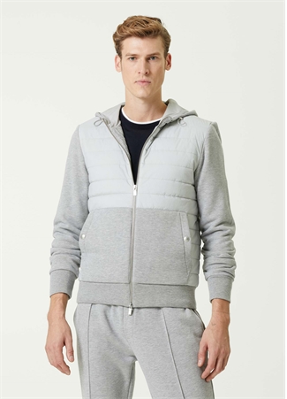 Beymen Collection Erkek Gri Kapüşonlu Kapitoneli Mont S EU Beymen Collection Erkek Gri Kapüşonlu Kapitoneli Mont S EU