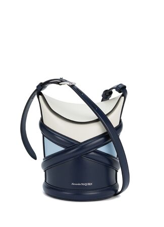 Alexander Mcqueen Kadın Mavi Beyaz Omuz Çantası Eu Alexander Mcqueen Kadın Mavi Beyaz Omuz Çantası Eu