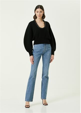 T by Alexander Wang Kadın Mavi Jean Pantolon 27 US