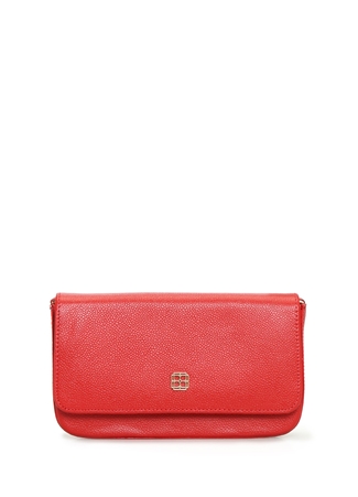 Beymen Hediye Kadın Vatos Kırmızı Logolu Deri Omuz Çantası EU