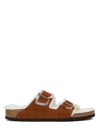 Birkenstock Erkek Aizona Fell Taba Shearlingli Süet Terlik Turuncu 42 EU Birkenstock Erkek Aizona Fell Taba Shearlingli Süet Terlik Turuncu 42 EU