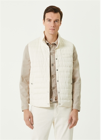 Brunello Cucinelli Erkek Beyaz Dış Yelek S EU Brunello Cucinelli Erkek Beyaz Dış Yelek S EU