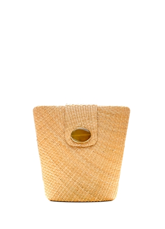 Bago Kadın Naomi Akik Taşlı Bucket Form El Örgüsü Çanta Bej EU Bago Kadın Naomi Akik Taşlı Bucket Form El Örgüsü Çanta Bej EU