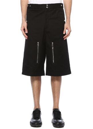 Alexander McQueen Erkek Siyah 6 Cepli Bermuda 46 IT