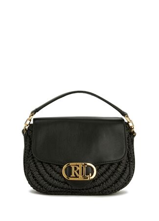 Lauren Ralph Kadın Siyah Hasır El Çantası EU