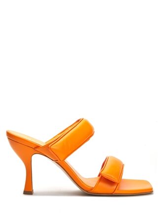 Gia Borghini Kadın Turuncu Deri Terlik 36 Eu