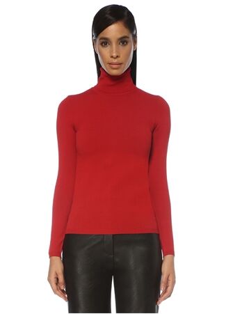 Stella McCartney Kadın Kırmızı Balıkçı Yaka Triko 38 IT