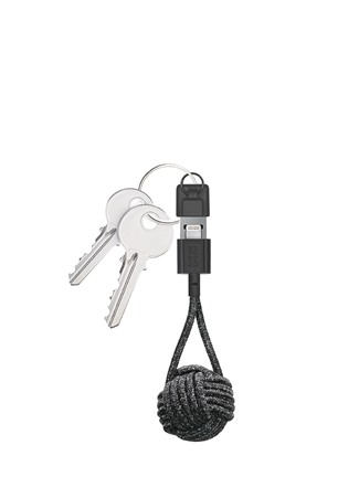 Native Union Key Siyah Örgü Dokulu Lightning USB Kablo EU Native Union Key Siyah Örgü Dokulu Lightning USB Kablo EU