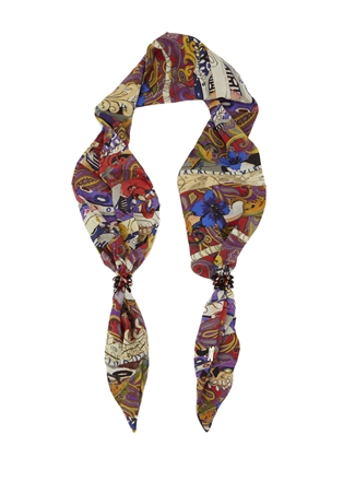 Etro Kadın Colorblocked Desenli İpek Kolye EU Etro Kadın Colorblocked Desenli İpek Kolye EU