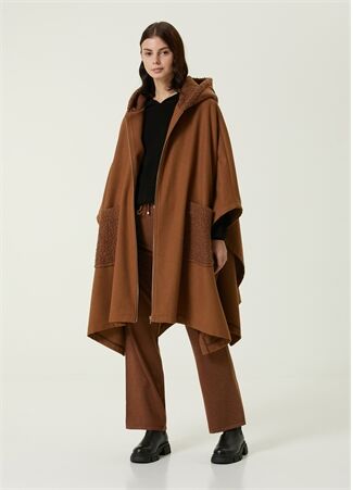 Network Kadın Regular Fit Kahverengi Panço XS/S EU