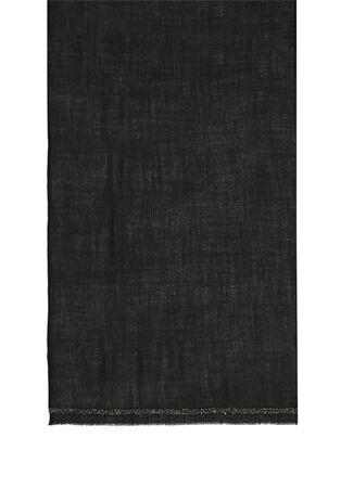 Beymen Collection Kadın Siyah Payet Şeritli Yün Şal EU