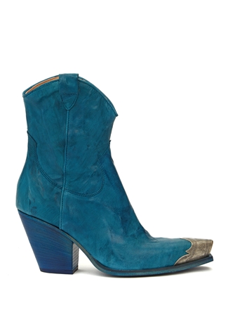 Free People Kadın Mavi Deri Bot 38 EU Free People Kadın Mavi Deri Bot 38 EU