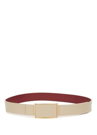 Marni Kadın Bej Deri Kemer 80 EU