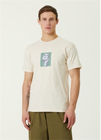 Obey Erkek Krem Figür Detaylı T-shirt Bej S EU Obey Erkek Krem Figür Detaylı T-shirt Bej S EU