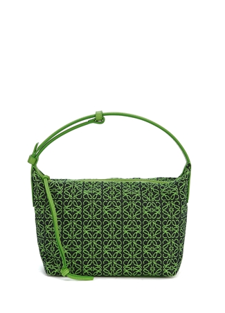 Loewe Kadın Yeşil Logolu Deri Omuz Çantası EU Loewe Kadın Yeşil Logolu Deri Omuz Çantası EU