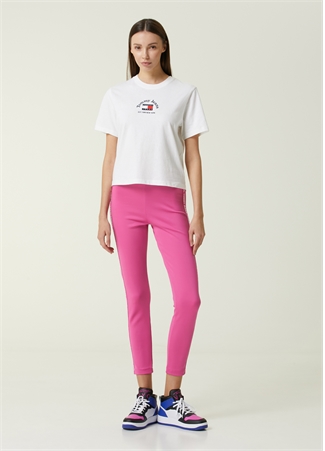 Tommy Jeans Kadın Pembe Logo Şerit Detaylı Eşofman XS EU Tommy Jeans Kadın Pembe Logo Şerit Detaylı Eşofman XS EU