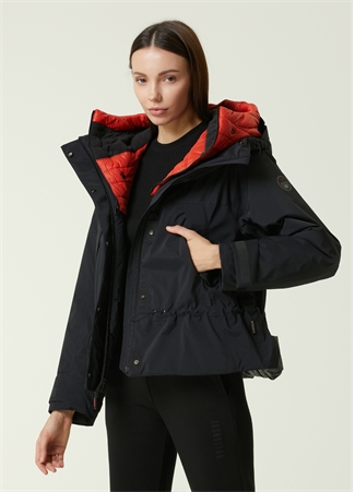 Napapijri Kadın Fahrenheit Short Siyah Turuncu Mont L EU Napapijri Kadın Fahrenheit Short Siyah Turuncu Mont L EU