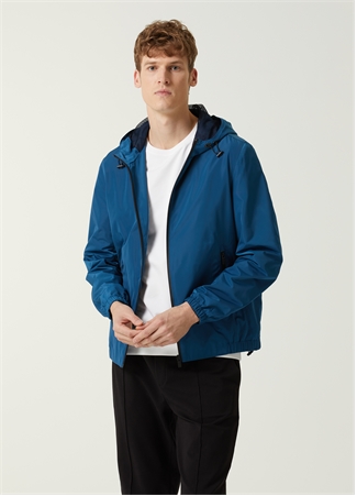 Beymen Collection Erkek Mavi Kapüşonlu Mont 46 IT