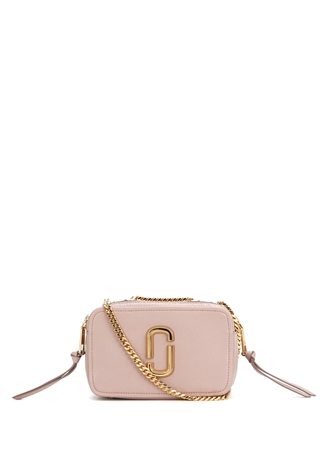 Marc Jacobs (The) Kadın Snapshot Altın Rengi Logolu Deri Omuz Çantası Pembe EU