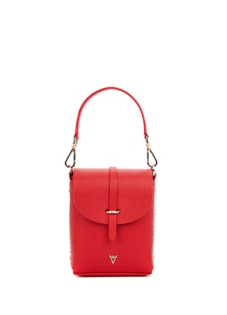 Hiva Atelier Kadın Astrum Kırmızı Deri Omuz Çantası Eu Hiva Atelier Kadın Astrum Kırmızı Deri Omuz Çantası Eu