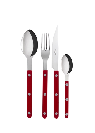 Sabre Bistro Kırmızı 24 Parça Çelik Çatal Bıçak Seti Sabre Bistro Kırmızı 24 Parça Çelik Çatal Bıçak Seti