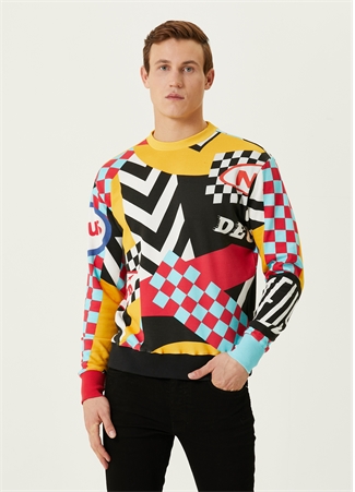 Deus Ex Machina Erkek Naito Yardage Bisiklet Yaka Desenli Sweatshirt S EU Deus Ex Machina Erkek Naito Yardage Bisiklet Yaka Desenli Sweatshirt S EU