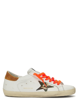 Golden Goose Erkek Beyaz Logolu Eskitme Dokulu Kadın Sneaker 39 EU Golden Goose Erkek Beyaz Logolu Eskitme Dokulu Kadın Sneaker 39 EU