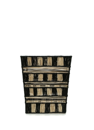 Myto Short Line Siyah Bej Palmiye Lifi Çöp Sepeti Myto Short Line Siyah Bej Palmiye Lifi Çöp Sepeti