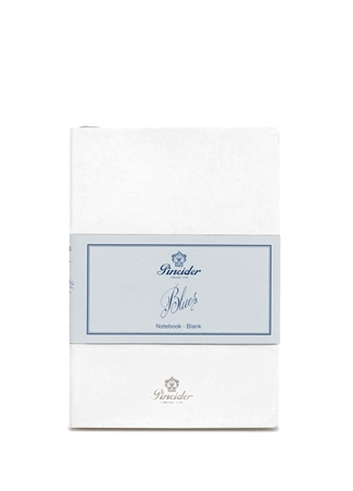 Pineider Erkek Blues Beyaz Deri Kaplı Defter Eu
