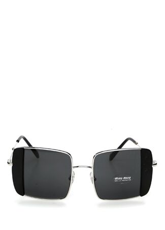 Miu Kadın Siyah Çerçeve Detaylı Güneş Gözlüğü 46 EU