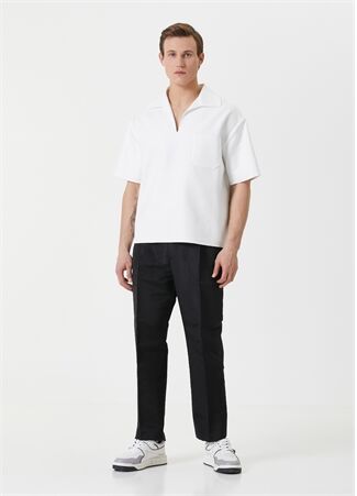 Valentino Erkek Beyaz Cep Detaylı T-shirt M Eu