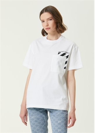 Off-white Kadın Beyaz Logo Baskılı T-shirt Xs Eu Off-white Kadın Beyaz Logo Baskılı T-shirt Xs Eu