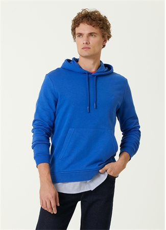 Beymen Club Erkek Mavi Kapüşonlu Gömlek Garnili Sweatshirt XS Beymen Club Erkek Mavi Kapüşonlu Gömlek Garnili Sweatshirt XS