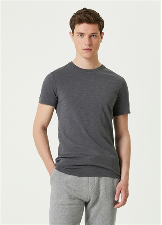 American Vintage Erkek Bysapic Antrasit Basic T-shirt Gri S Eu American Vintage Erkek Bysapic Antrasit Basic T-shirt Gri S Eu