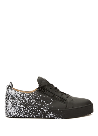Giuseppe Zanotti Erkek Siyah Deri Sneaker 39.5 EU