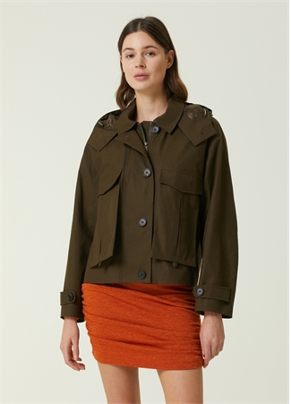 Nisse Kadın Ulani Haki Kapüşonlu Ceket Yeşil 38 EU Nisse Kadın Ulani Haki Kapüşonlu Ceket Yeşil 38 EU