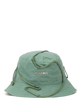 Jacquemus Kadın Yeşil Logo Detaylı Şapka 58 EU