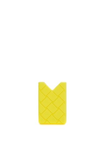 Bottega Veneta Erkek Sarı Örgü Dokulu Kartlık EU